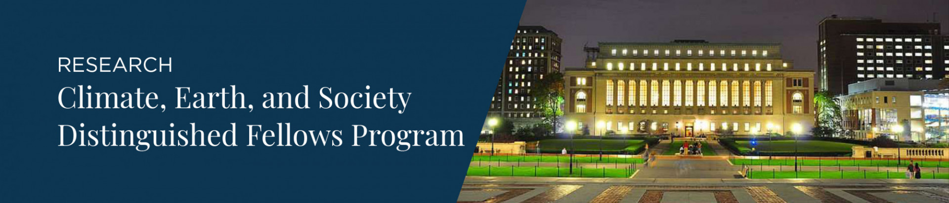 Climate, Earth and Society Distinguished Fellows Program | Columbia ...